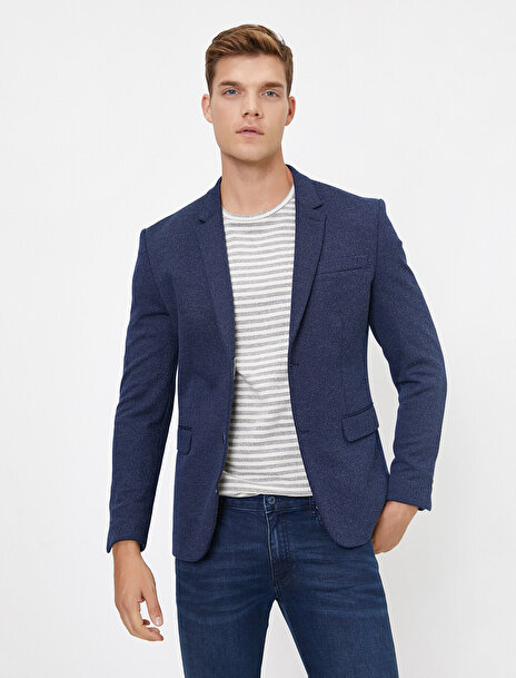 Koton Erkek Cep Detaylı Düğmeli Blazer Ceket