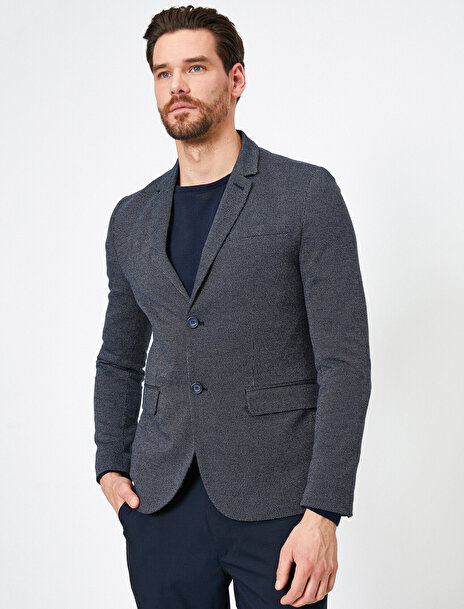 Koton Erkek Cep Detaylı Düğmeli Blazer Ceket