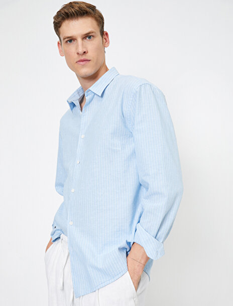 Koton Erkek Klasik Yala Gömlek Koton Erkek Klasik Yala Gömlek