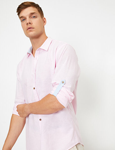 Koton Erkek Uzun Kollu Klasik Yaka Casual Gömlek