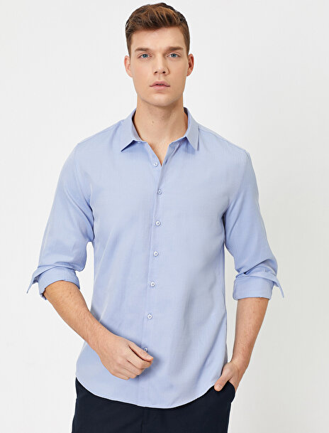 Koton Erkek Klasik Yaka Uzun Kollu Slim Fit Smart Gömlek Koton Erkek Klasik Yaka Uzun Kollu Slim Fit Smart Gömlek