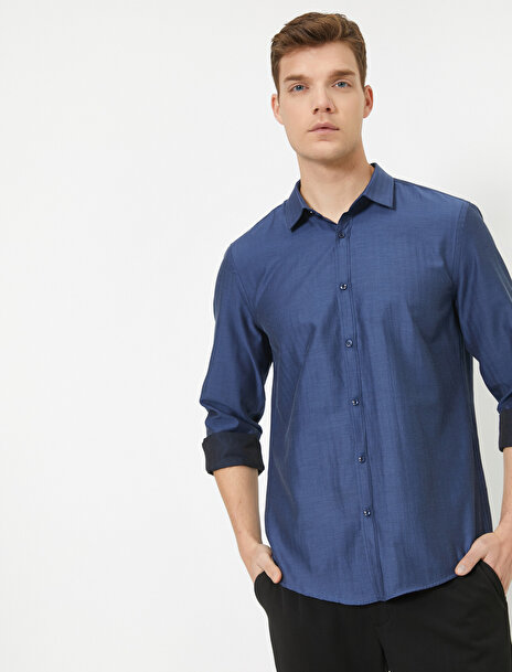 Koton Erkek Klasik Yaka Uzun Kollu Slim Fit Smart Gömlek Koton Erkek Klasik Yaka Uzun Kollu Slim Fit Smart Gömlek
