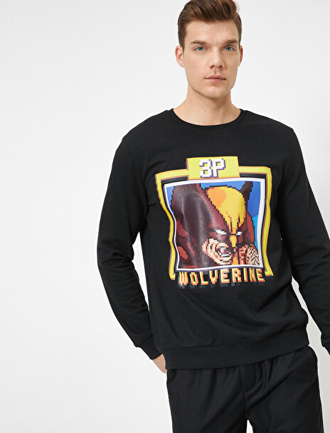 Koton Erkek Wolverine Marvel Lisanslı Baskılı Bisiklet Yaka Sweatshirt Koton Erkek Wolverine Marvel Lisanslı Baskılı Bisiklet Yaka Sweatshirt