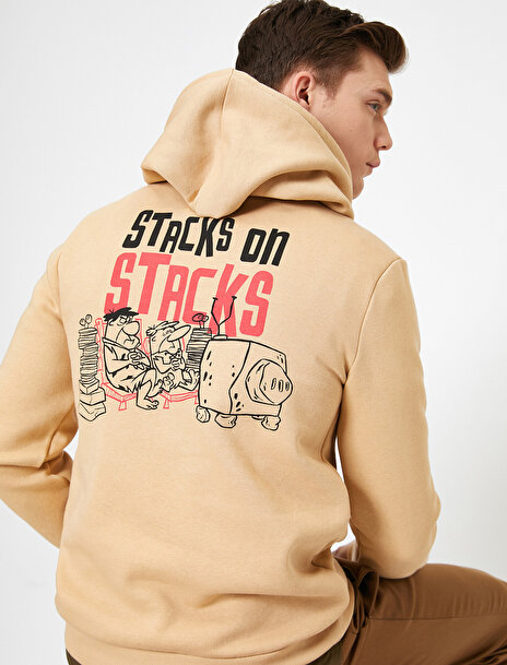 Koton Erkek Taş Devri Lisanslı Kapüşonlu Baskılı Sweatshirt Koton Erkek Taş Devri Lisanslı Kapüşonlu Baskılı Sweatshirt