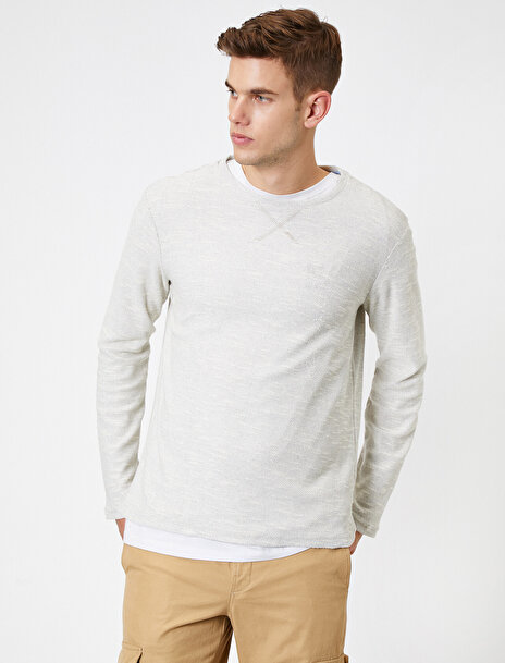 Koton Erkek Bisiklet Yaka Mevsimlik Slim Fit Basic Kazak Koton Erkek Bisiklet Yaka Mevsimlik Slim Fit Basic Kazak