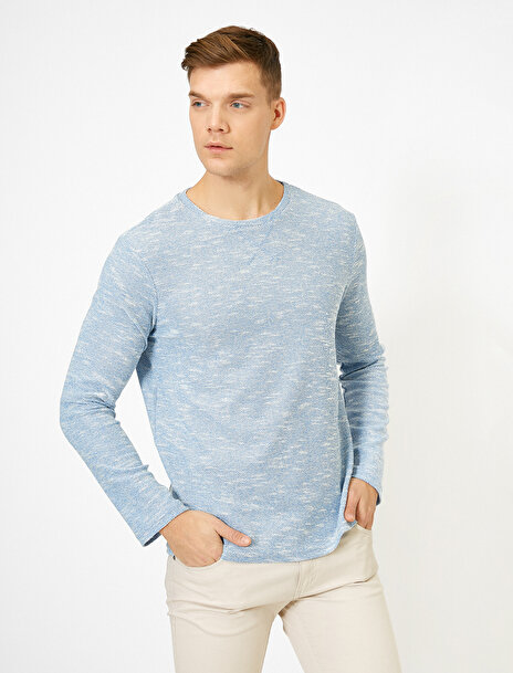 Koton Erkek Bisiklet Yaka Mevsimlik Slim Fit Basic Kazak Koton Erkek Bisiklet Yaka Mevsimlik Slim Fit Basic Kazak