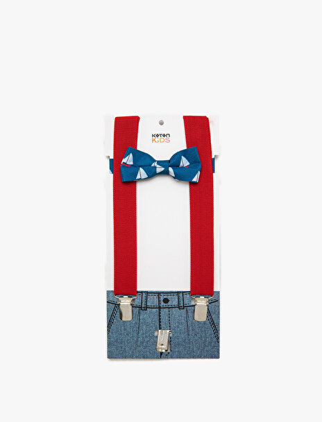 Koton Erkek Çocuk Papyonlu Pantolon Askısı Seti