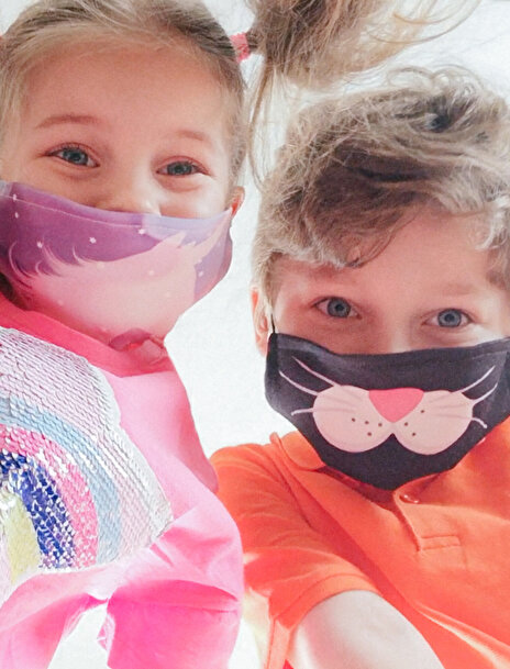 Koton Kız Çocuk Baskılı Yıkanabilir Maske Koton Kız Çocuk Baskılı Yıkanabilir Maske