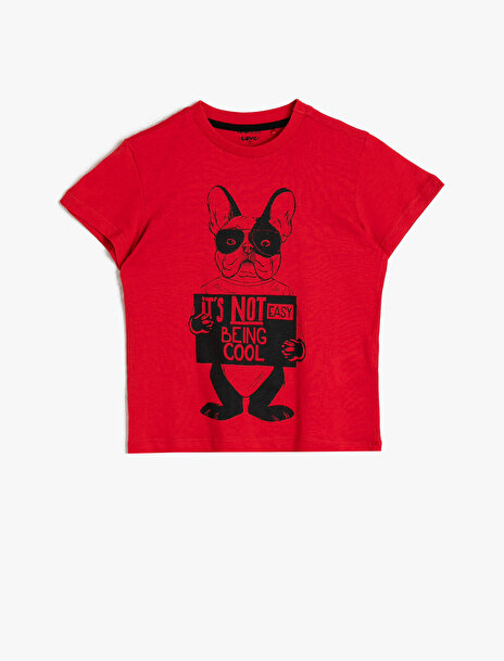 Koton Erkek Çocuk Yazılı Baskılı T-Shirt
