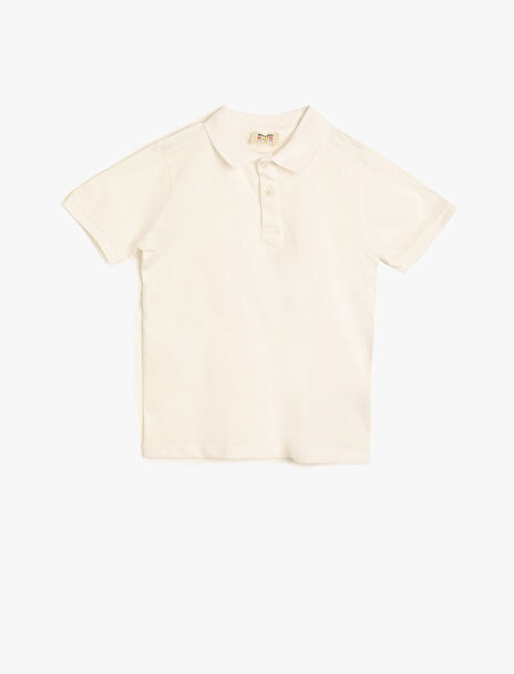 Koton Erkek Çocuk Polo Yaka Pamuklu Düğmeli Kısa Kollu Tişört