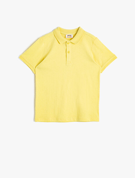 Koton Erkek Çocuk Polo Yaka Pamuklu Düğmeli Kısa Kollu Tişört