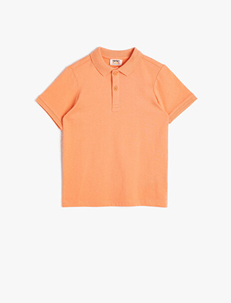 Koton Erkek Çocuk Polo Yaka Pamuklu Düğmeli Kısa Kollu Tişört