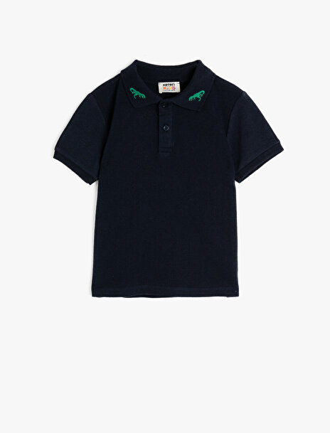 Koton Erkek Çocuk Polo Yaka İşleme Detaylı Kısa Kollu Tişört