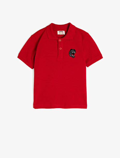 Koton Erkek Çocuk Polo Yaka İşleme Detaylı Kısa Kollu Tişört