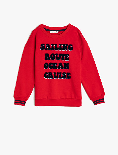 Koton Erkek Çocuk Önü Tüylü Baskılı Etek Ucu Ribanalı Bisiklet Yaka Sweatshirt Koton Erkek Çocuk Önü Tüylü Baskılı Etek Ucu Ribanalı Bisiklet Yaka Sweatshirt