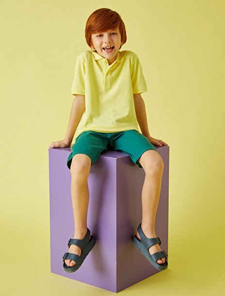 Koton Erkek Çocuk Basic Kol Ucu Triko Detaylı Polo Pike Tişört Koton Erkek Çocuk Basic Kol Ucu Triko Detaylı Polo Pike Tişört