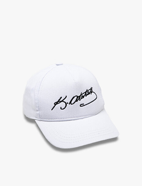 Koton Erkek Çocuk Atatürk İmzası Baskılı Şapka