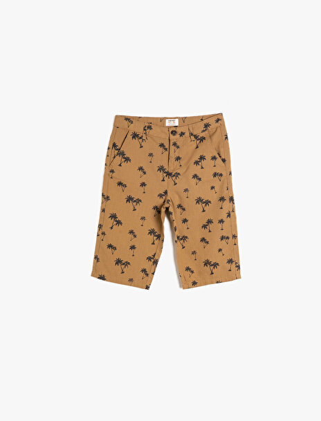 Koton Erkek Çocuk Pamuklu Cepli Desenli Şort