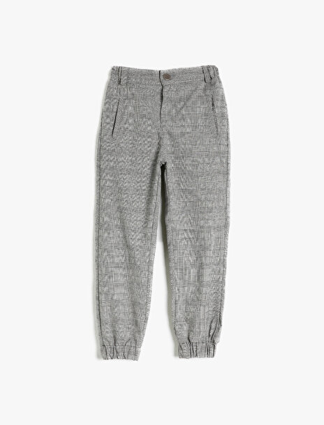 Koton Erkek Çocuk Cepli Kareli Pantolon