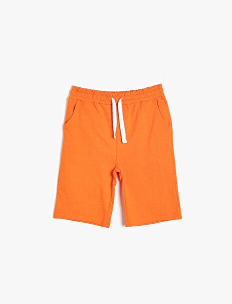 Koton Erkek Çocuk Basic İnce Sweat Kumaşından Cepli Beli Kordonlu Şort Koton Erkek Çocuk Basic İnce Sweat Kumaşından Cepli Beli Kordonlu Şort