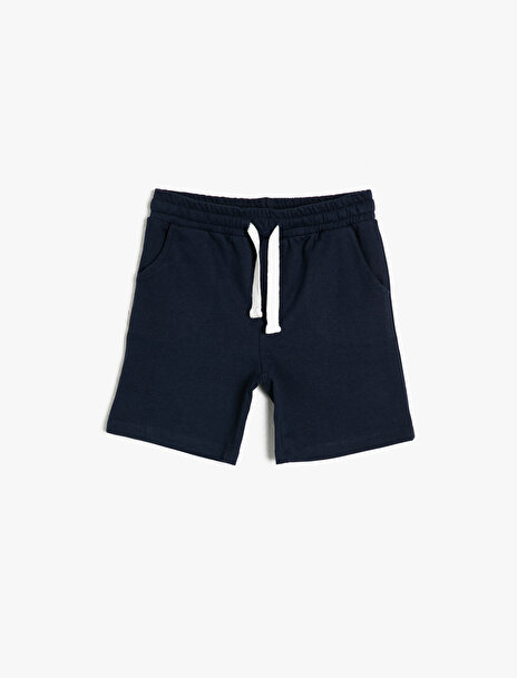 Koton Erkek Çocuk Basic İnce Sweat Kumaşından Cepli Beli Kordonlu Şort Koton Erkek Çocuk Basic İnce Sweat Kumaşından Cepli Beli Kordonlu Şort