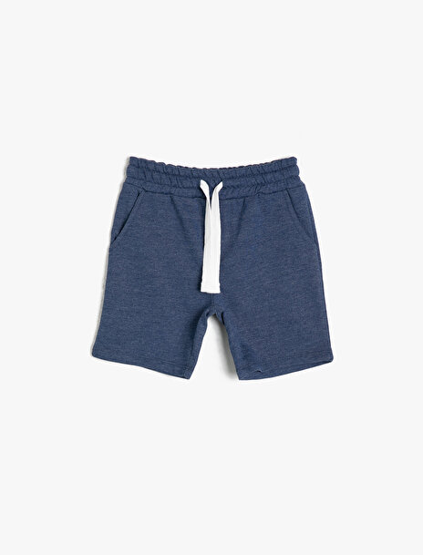 Koton Erkek Çocuk Basic İnce Sweat Kumaşından Cepli Beli Kordonlu Şort Koton Erkek Çocuk Basic İnce Sweat Kumaşından Cepli Beli Kordonlu Şort