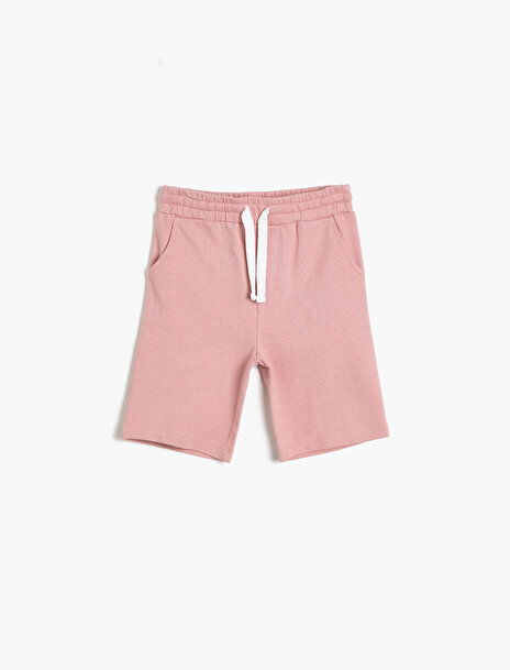 Koton Erkek Çocuk Basic İnce Sweat Kumaşından Cepli Beli Kordonlu Şort Koton Erkek Çocuk Basic İnce Sweat Kumaşından Cepli Beli Kordonlu Şort