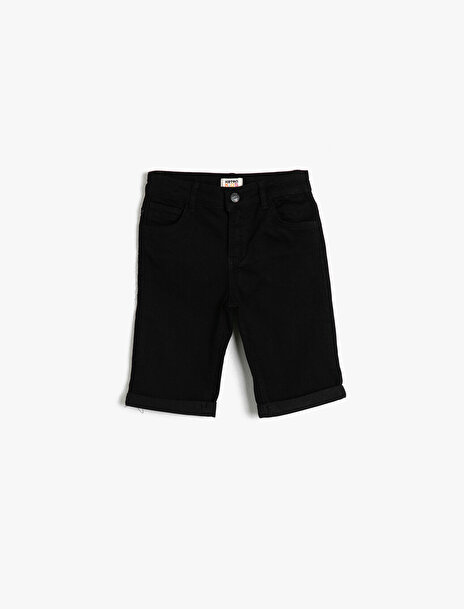 Koton Erkek Çocuk Basic Normal Bel 5 Cep Basic Jean Şort Koton Erkek Çocuk Basic Normal Bel 5 Cep Basic Jean Şort