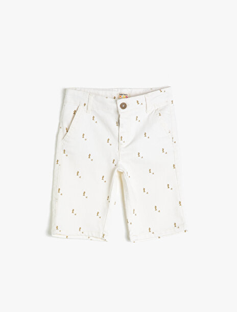Koton Erkek Çocuk Kaktüs Desenli Cepli Şort Koton Erkek Çocuk Kaktüs Desenli Cepli Şort