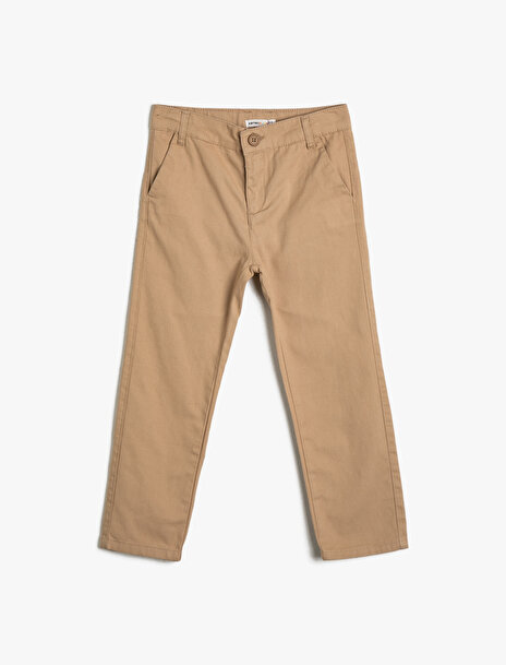 Koton Erkek Çocuk Basic Chino Kesim Pamuklu Pantalon