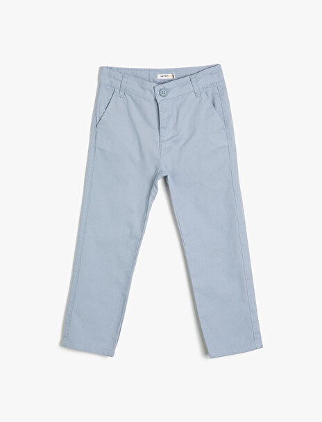 Koton Erkek Çocuk Basic Chino Kesim Pamuklu Pantolon Koton Erkek Çocuk Basic Chino Kesim Pamuklu Pantolon
