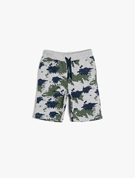 Koton Erkek Çocuk Kamuflaj Desenli İnce Pamuklu Sweat Kumaşından Beli Ribanalı Kordonlu Şort Koton Erkek Çocuk Kamuflaj Desenli İnce Pamuklu Sweat Kumaşından Beli Ribanalı Kordonlu Şort