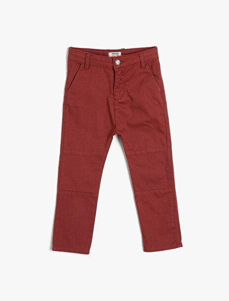 Koton Erkek Çocuk Chino Kesim Dikiş Detaylı Pantalon