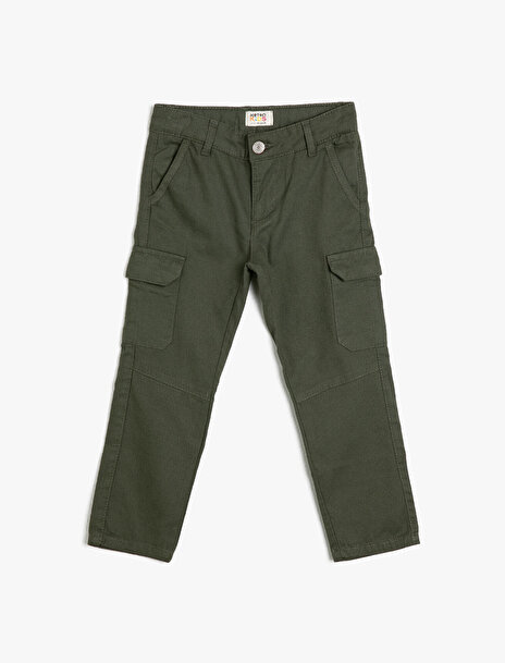 Koton Erkek Çocuk Crop Paça Yan Cepli Normal Bel Pantolon
