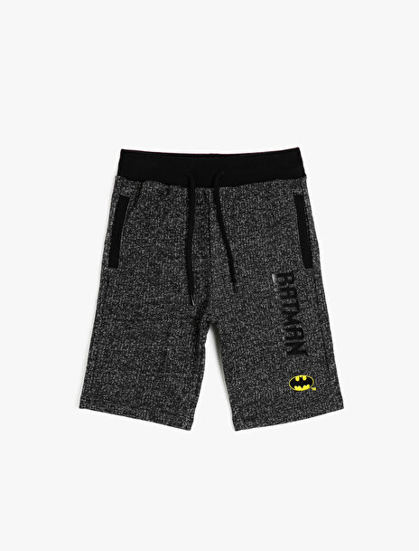 Koton Erkek Çocuk Batman Lisanslı Baskılı Cep Detaylı Şort