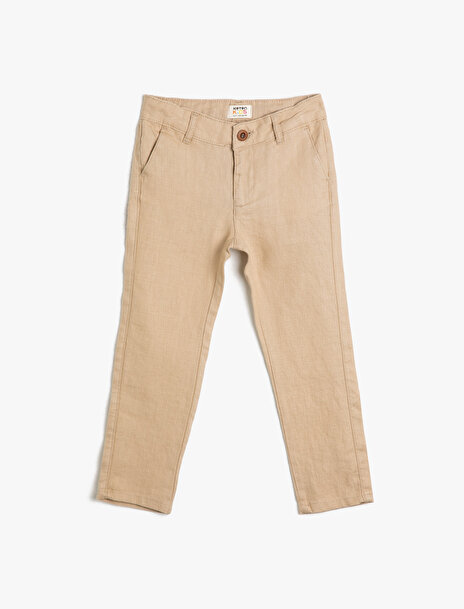 Koton Erkek Çocuk Basic Normal Bel Chino Kesim Pantalon Koton Erkek Çocuk Basic Normal Bel Chino Kesim Pantalon