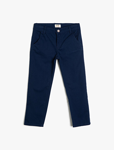 Koton Erkek Çocuk Chino Kesim Basic Pamuklu Pantalon Koton Erkek Çocuk Chino Kesim Basic Pamuklu Pantalon