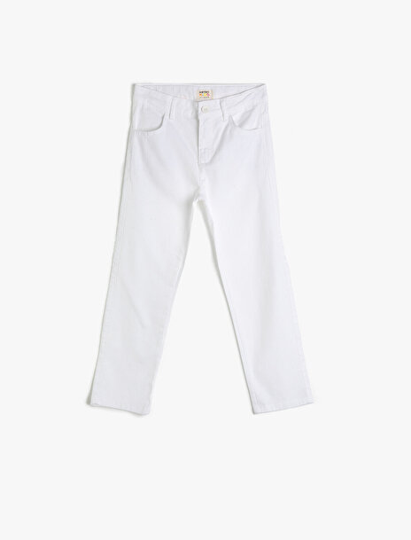 Koton Erkek Çocuk Pamuklu Cepli Normal Bel Jean Pantolon