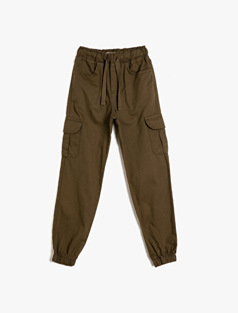 Koton Erkek Çocuk Paçası Beli Lastikli Cepli Bol Pantolon