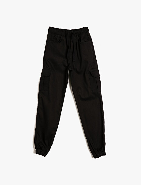 Koton Erkek Çocuk Paçası Beli Lastikli Cepli Bol Pantolon