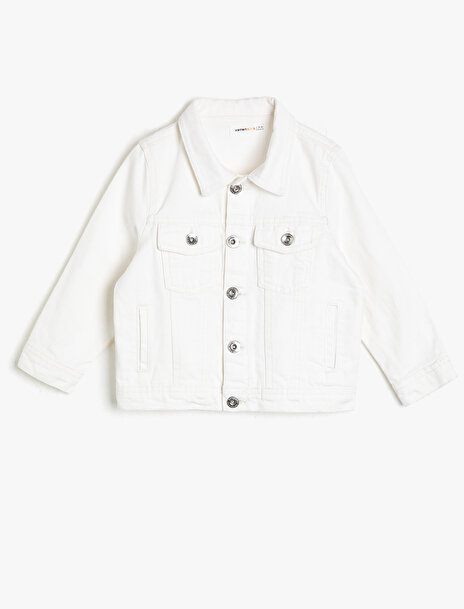 Koton Erkek Çocuk Düğmeli Cepli Jean Ceket Koton Erkek Çocuk Düğmeli Cepli Jean Ceket