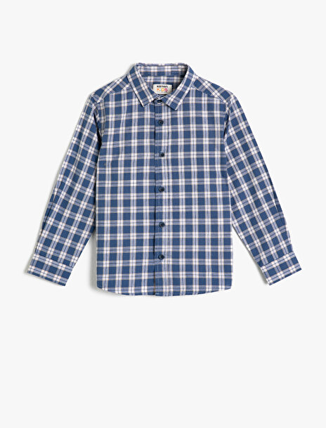 Koton Erkek Çocuk Klasik Yaka Uzun Kollu %100 Pamuklu Kareli Gömlek Koton Erkek Çocuk Klasik Yaka Uzun Kollu %100 Pamuklu Kareli Gömlek