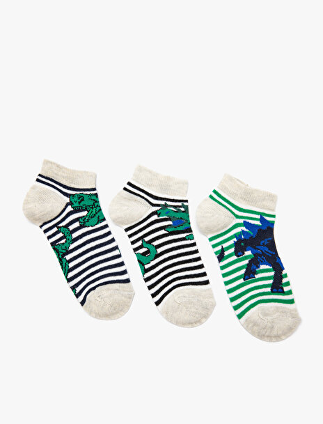 Koton Erkek Çocuk Hayvan Temalı Çorap Seti Koton Erkek Çocuk Hayvan Temalı Çorap Seti