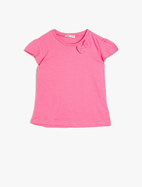 Koton Kız Çocuk Basic Yumuşak Pamuklu Bisiklet Yaka Kısa Kollu Tişört Koton Kız Çocuk Basic Yumuşak Pamuklu Bisiklet Yaka Kısa Kollu Tişört