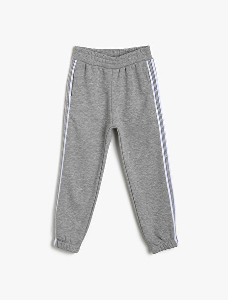 Koton Kız Çocuk Simli İçi Tüylü Sweatshirt Kumaşından Paçası Lastikli Jogger Eşofman Koton Kız Çocuk Simli İçi Tüylü Sweatshirt Kumaşından Paçası Lastikli Jogger Eşofman