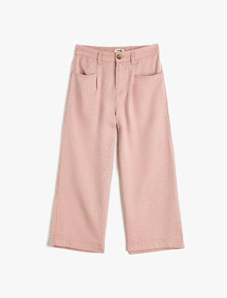 Koton Kız Çocuk Cep Detaylı Pantolon