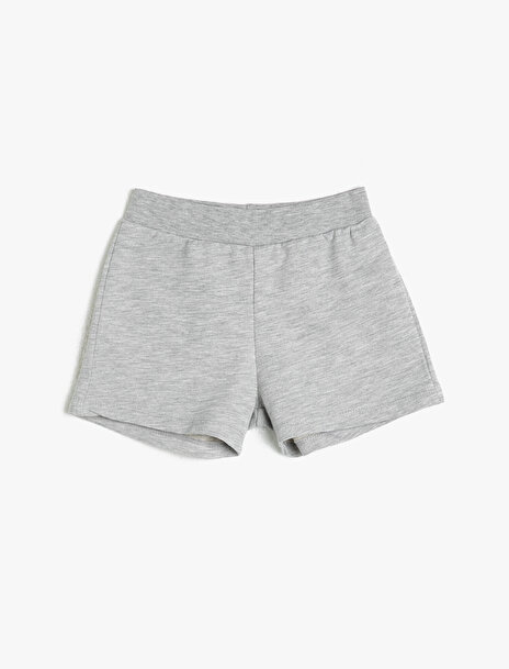 Koton Kız Çocuk Cepsiz Orta Bel Kısa Şort