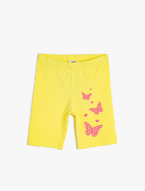 Koton Kız Çocuk Baskılı İnce Esnek Kumaştan Normal Bel Diz Altı Capri Tayt Koton Kız Çocuk Baskılı İnce Esnek Kumaştan Normal Bel Diz Altı Capri Tayt