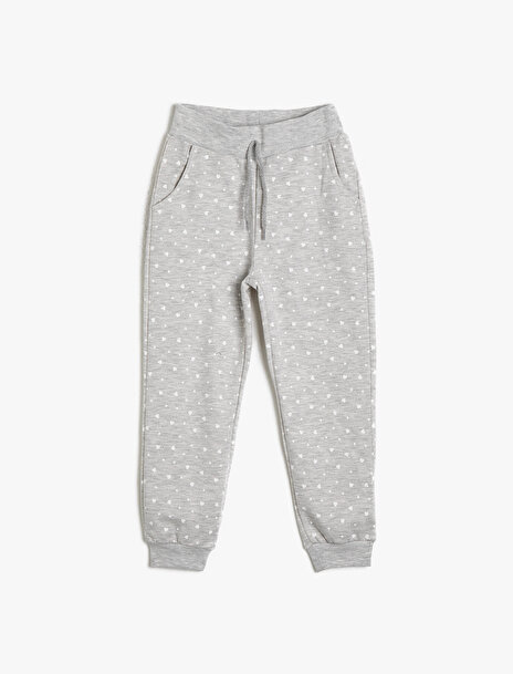 Koton Kız Çocuk Baskılı İçi Tüylü Sweatshirt Kumaşından Cepli Jogger Eşofman Koton Kız Çocuk Baskılı İçi Tüylü Sweatshirt Kumaşından Cepli Jogger Eşofman
