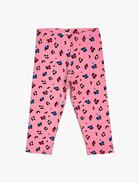 Koton Kız Çocuk Leopar Desenli Tayt